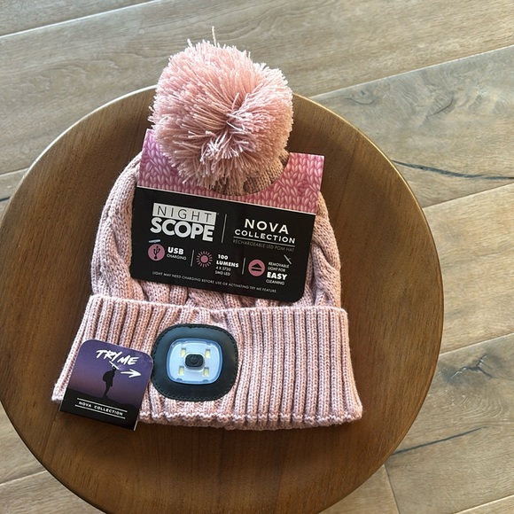 night scope | Accessories | Night Scope Rechargeable Led Pom Hat | Poshmark